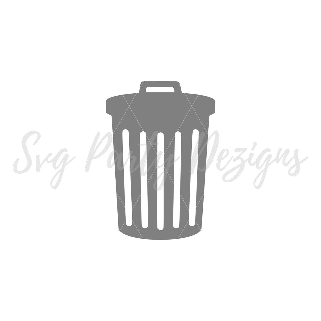 Trash Can SVG PNG DXF Personal Use - Garbage Can - Boy Birthday - Party ...