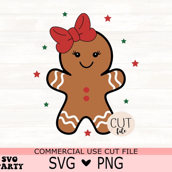 Gingerbread Svg - Etsy