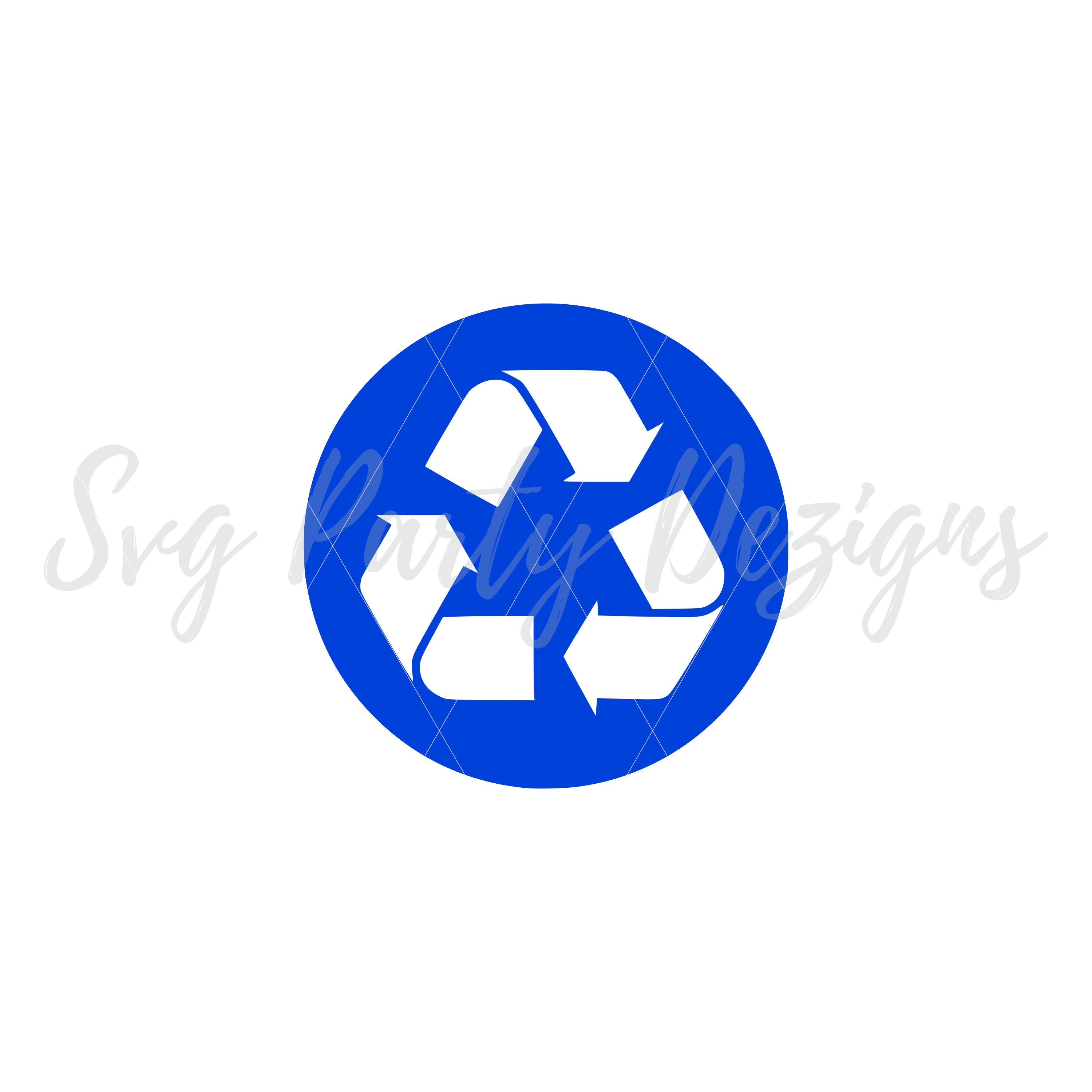 Recycling-Symbol-Kreis SVG PNG DXF persönlichen Gebrauch | Etsy