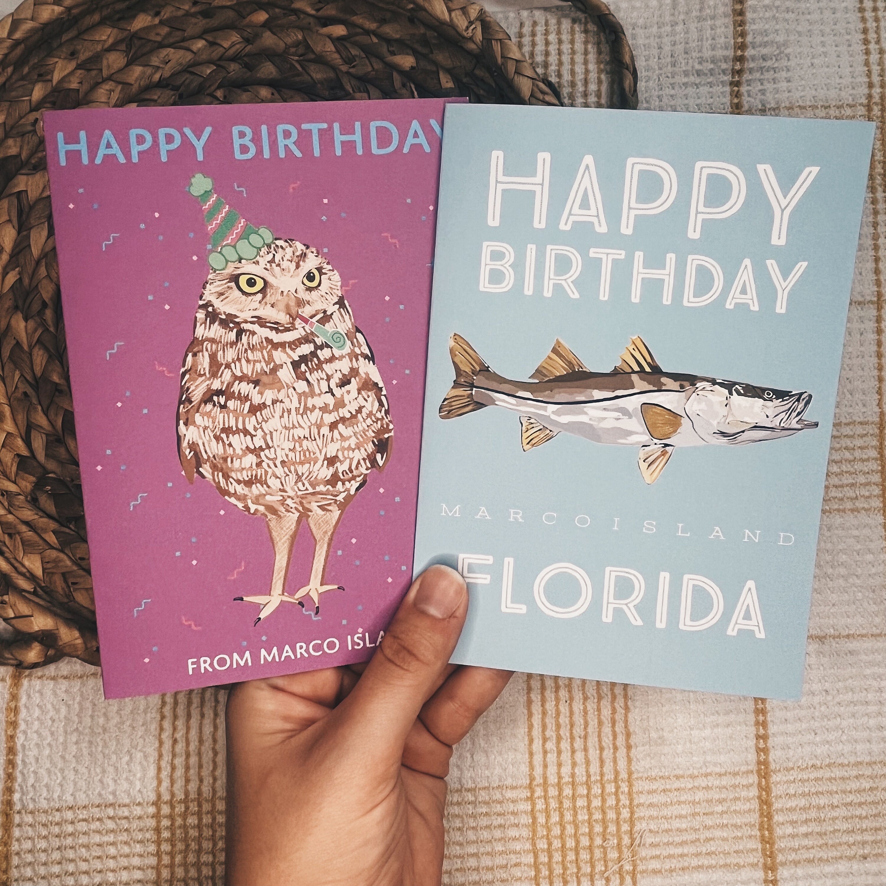 Burrowing Owl Birthday Card, Marco Island Birthday Card, Marco Island ...