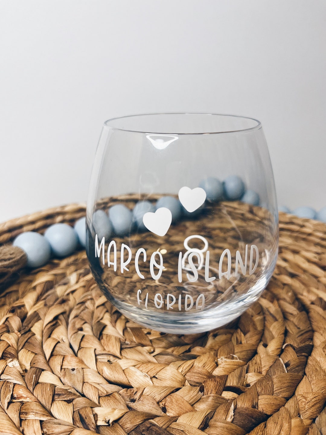 Marco Island Wine Glass, Marco Island, Marco Island Gift, Florida ...