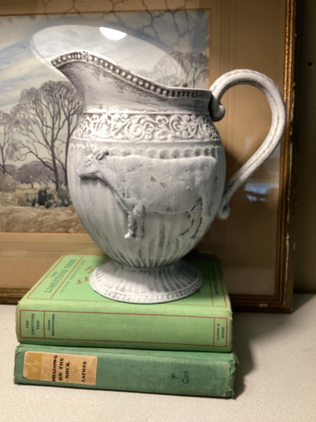 Cow Pitcher for Decor Use up Cycled by Me Shabby Distressed One of a ...