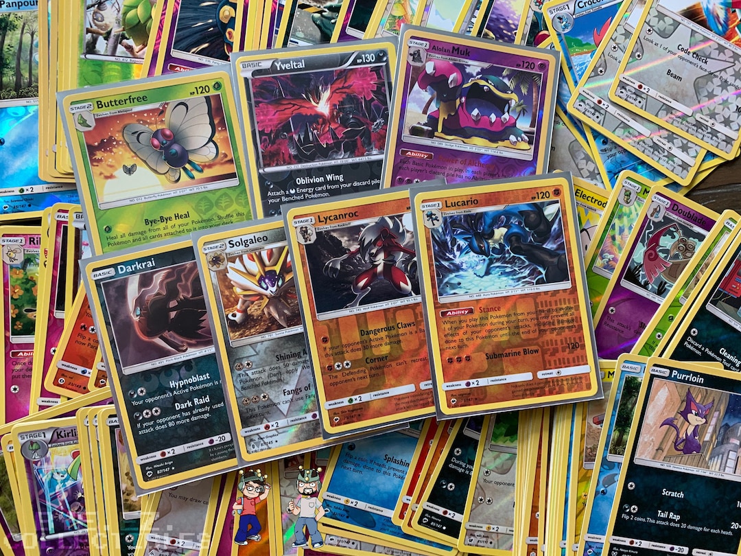 Rare Pokemon 10 Card Lot Includes Ultra Rare, Holos, & EX/GX or Full ...