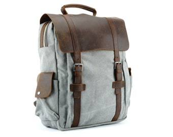 Canvas Flap Backpack - Etsy