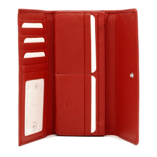 Women's Large Zipper Around Leather Wallet - Etsy