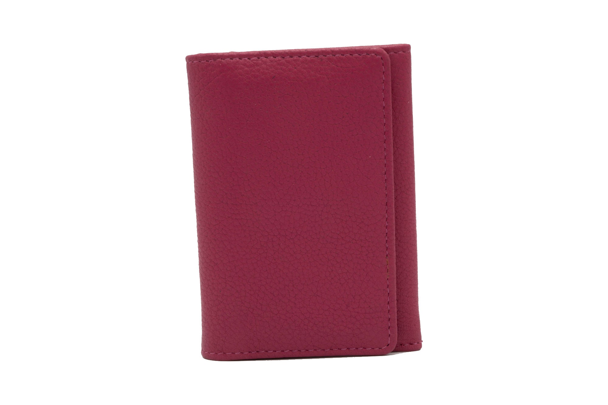 Expandable Pebbled Leather Card Wallet | Etsy