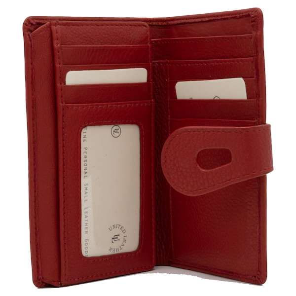 Leather Clasp Wallet - Etsy