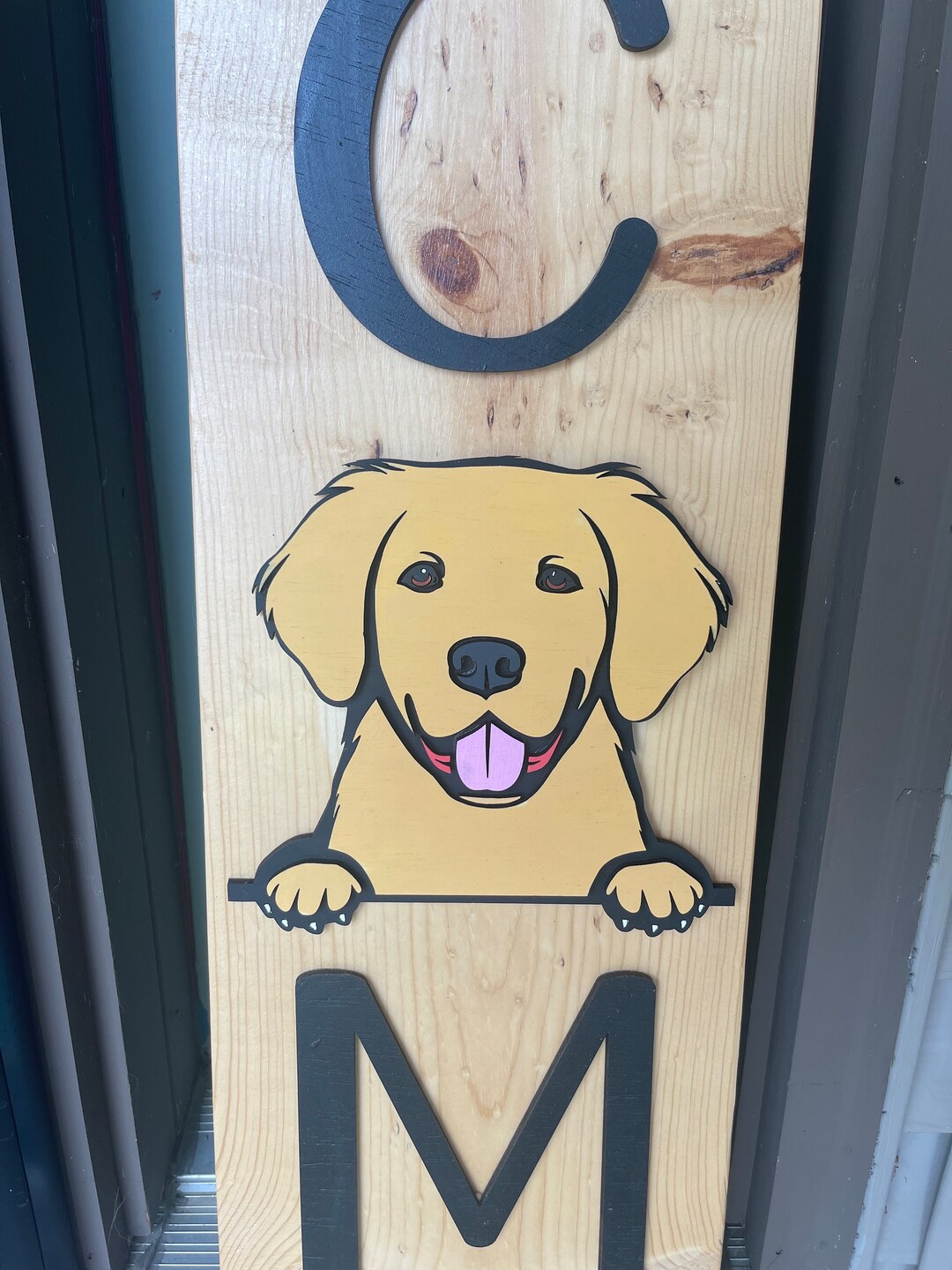 Golden Retriever Wood Interchangeable Piece - Wood Interchangeable ...