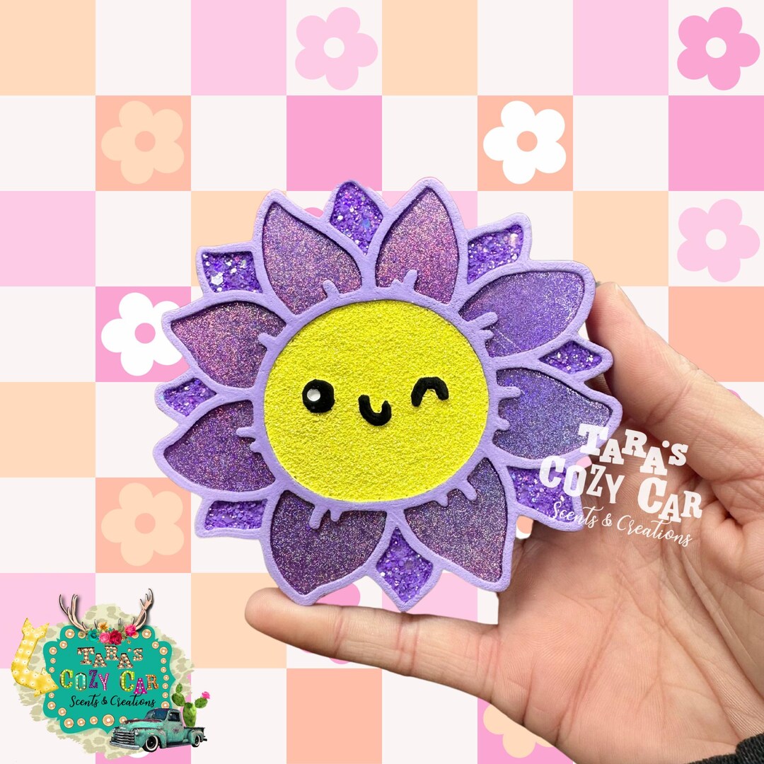 Winking Flower Car Freshie, Car Scent, Air Freshener - Etsy