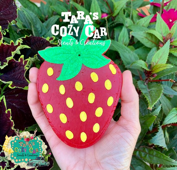 Strawberry Car Freshie Car Scent Air Freshener Car Candle - Etsy