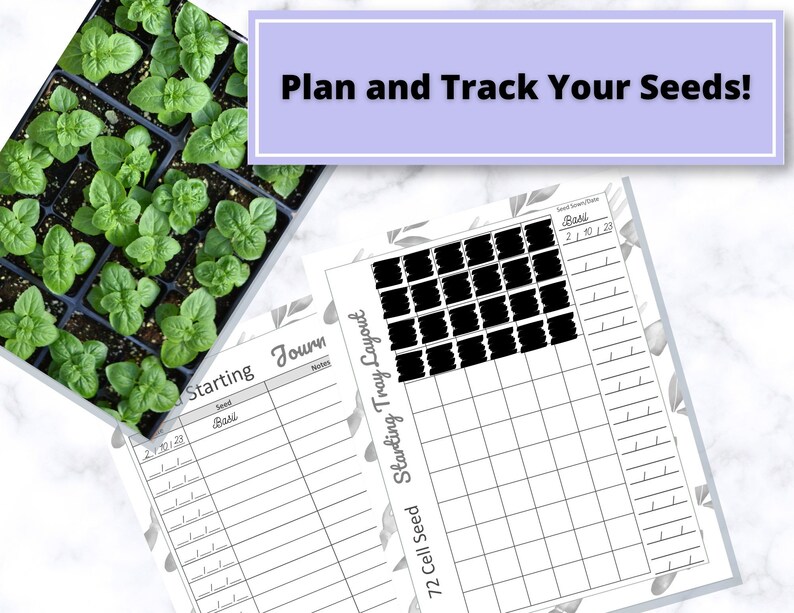 Printable Seed Planner Indoor Seed Starting Journal Seed Starting ...