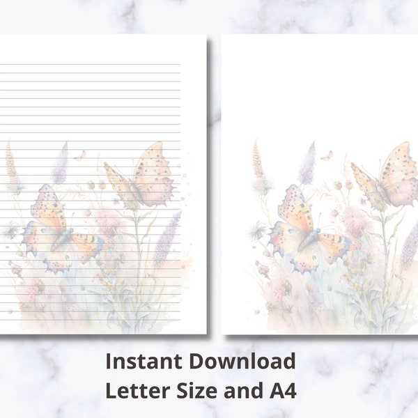 Spring Printable Stationery - Etsy