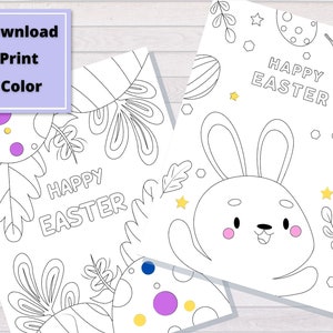 Printable Easter Coloring Sheets Easter Bunny Coloring Activity Bunny ...