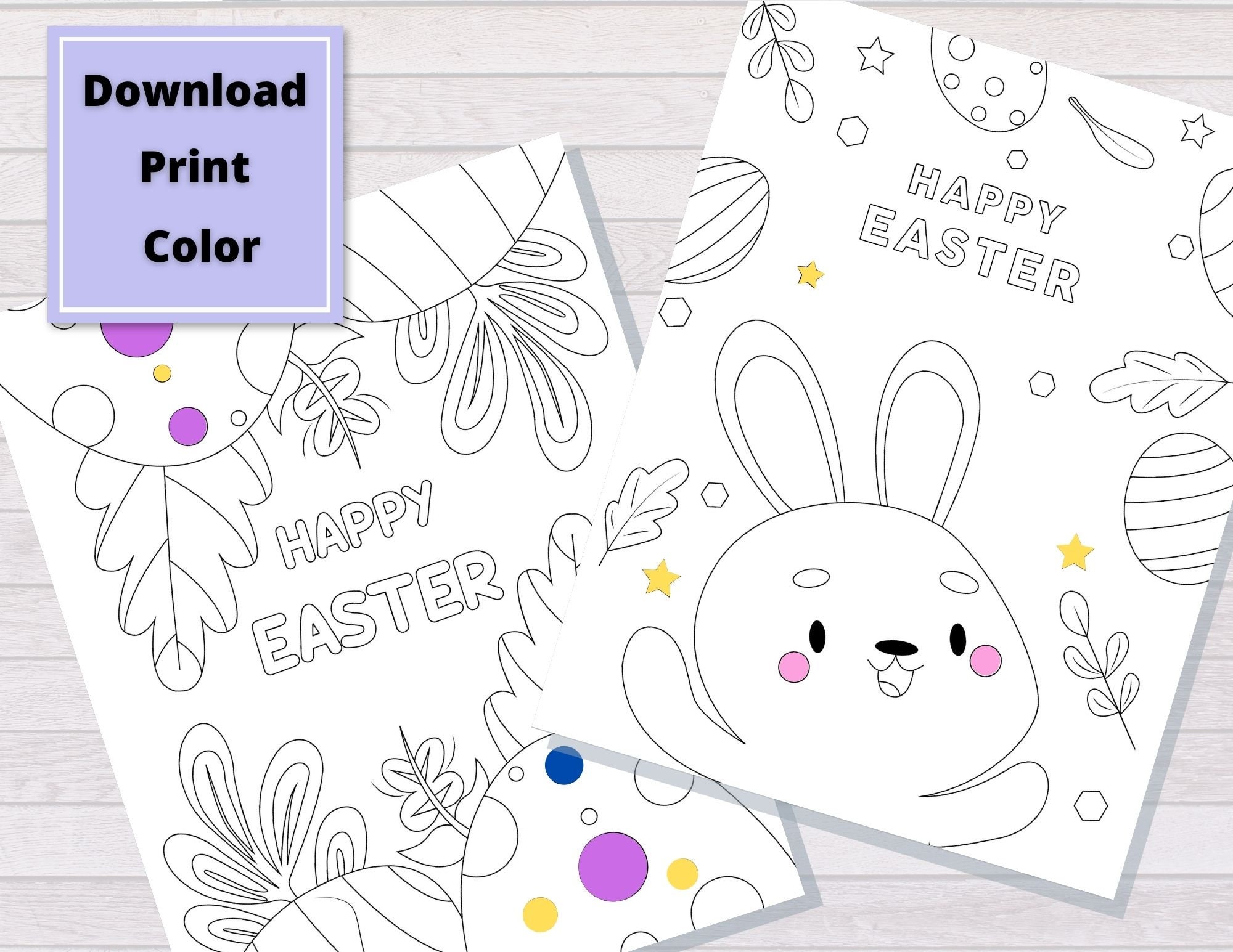 Printable Easter Coloring Sheets Easter Bunny Coloring Activity Bunny ...