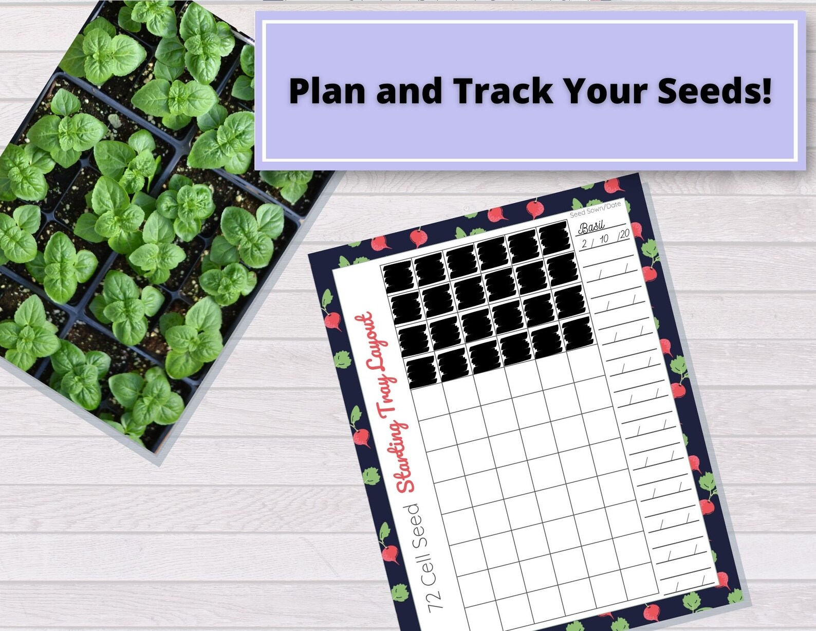 Seed Starting Printable for Gardening Seed Journal Printable - Etsy