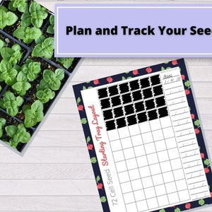 Seed Starting Printable for Gardening Seed Journal Printable - Etsy