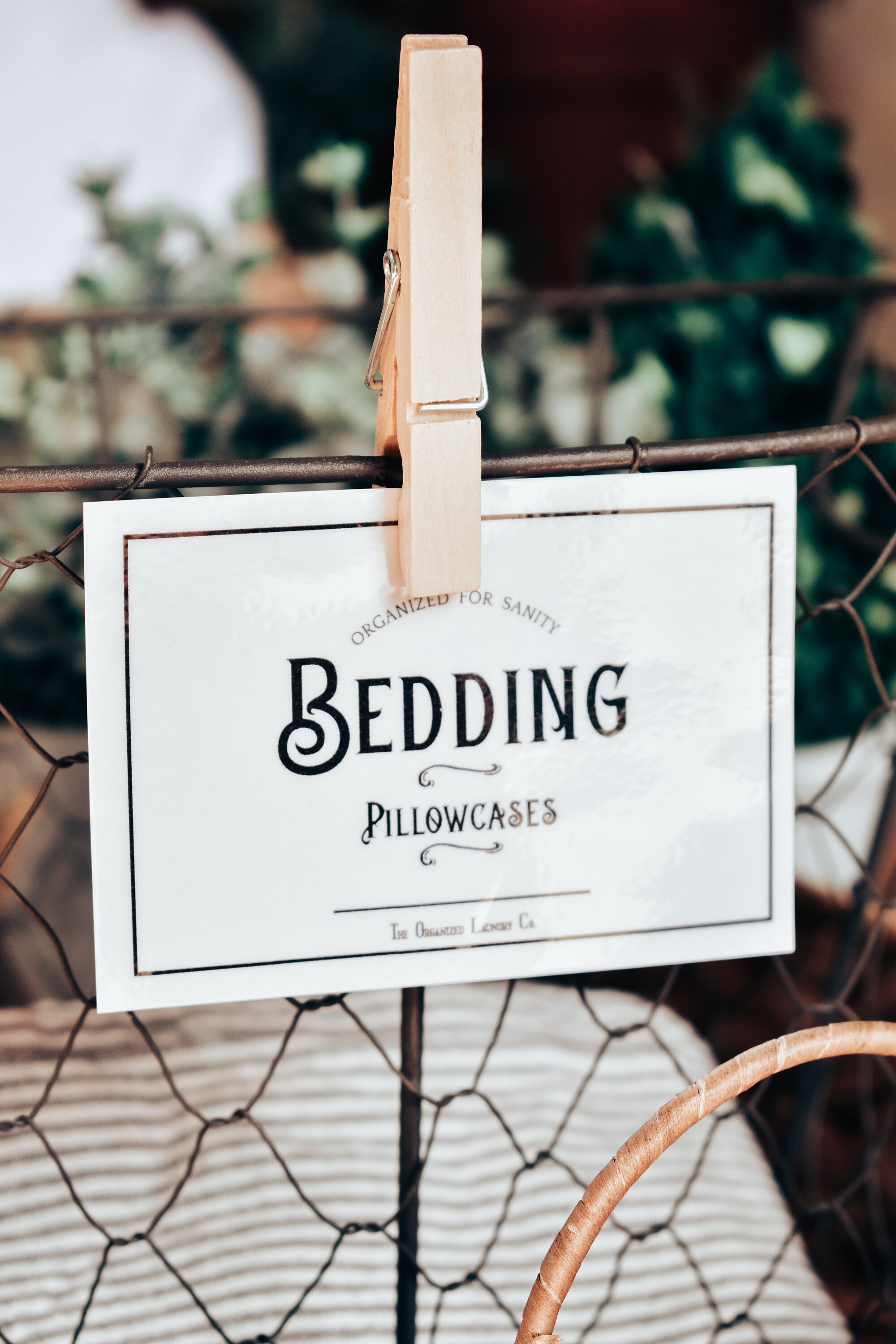 BEDDING-2 Pillowcase Labels Home Organization Storage Dyi - Etsy España