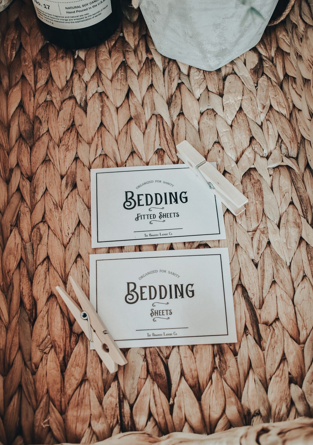 BEDDING-2 Sheet Set Labels ~ Home Organization, Storage Dyi, Bathroom ...