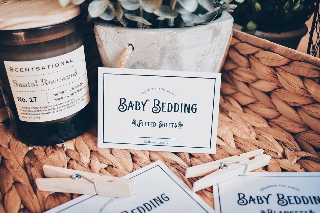 BABY BEDDING Fitted Sheet Label, Home Organization, Storage Dyi, Baby ...