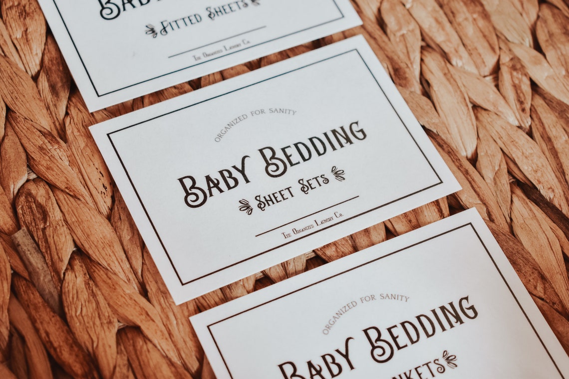 BABY Bedding-sheet Set Label, Home Organization, Storage Dyi, Bathroom ...