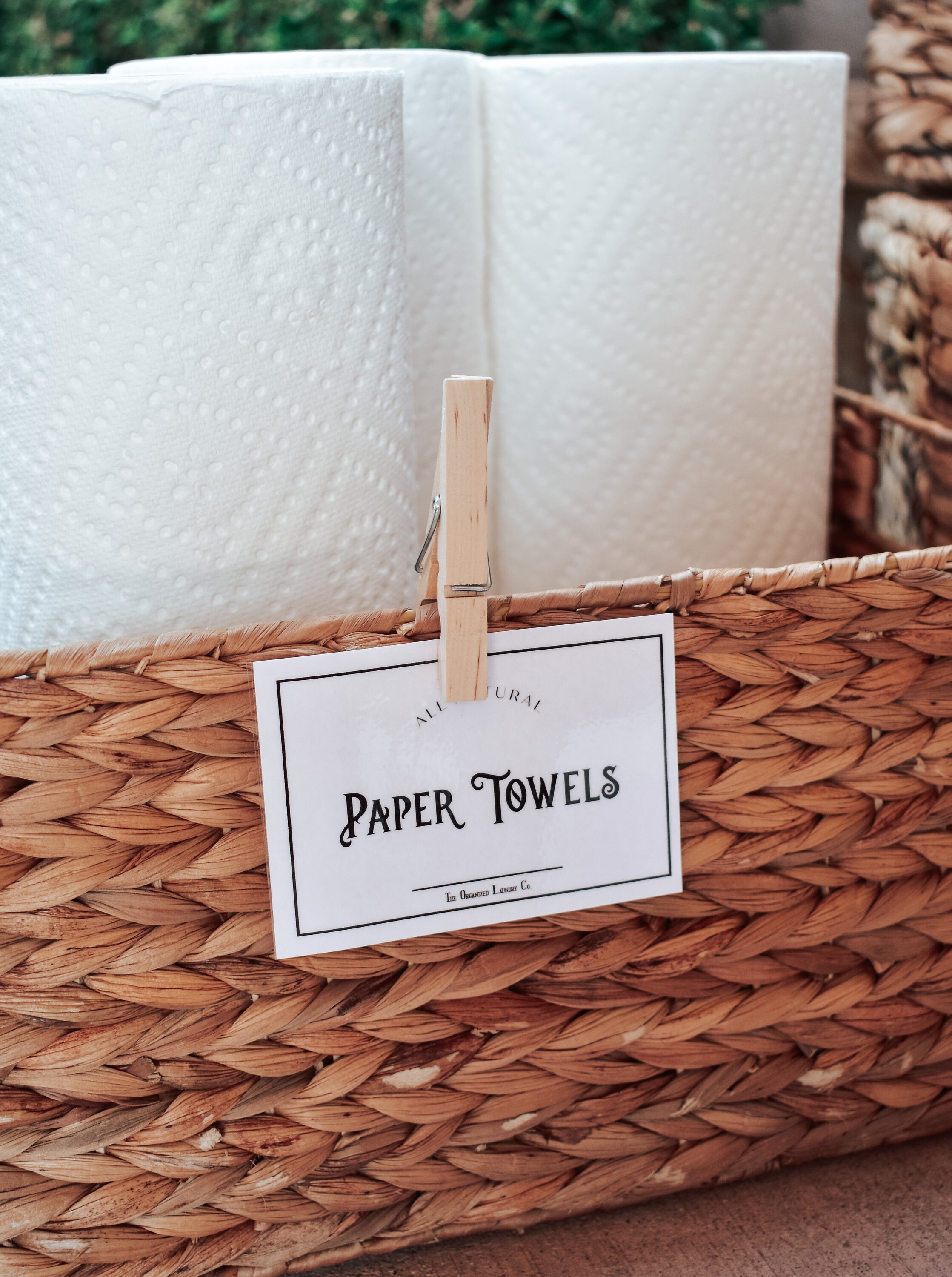 PAPER TOWELS Diy Printable Digital Paper, Laundry Room Organization ...