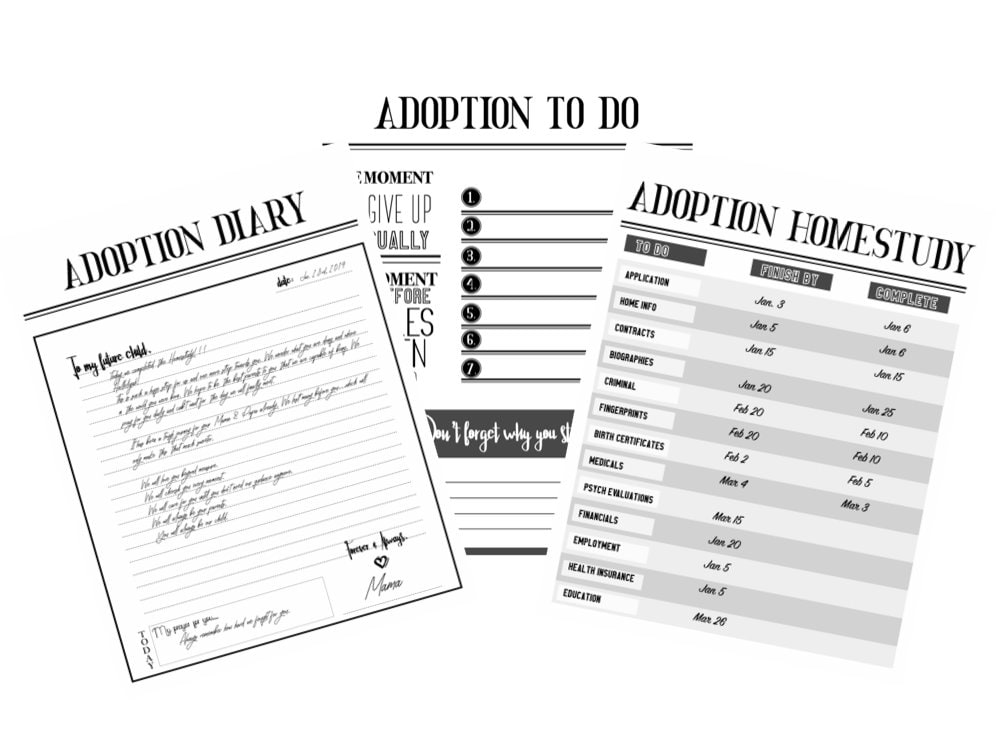 ADOPTION PLANNER ~ Printable Paper Adoption to Do List, Organizer, Mom ...