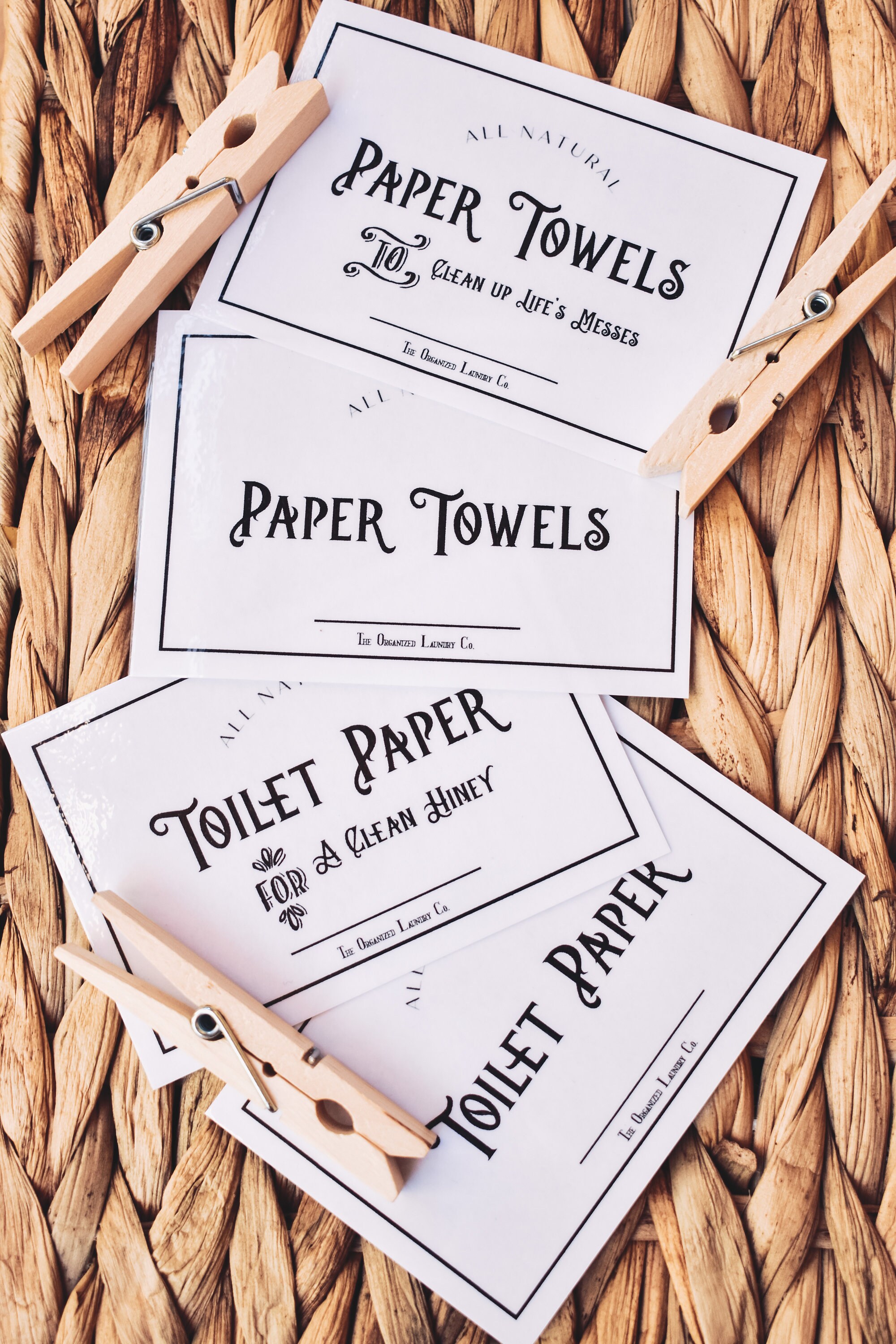 PAPER TOWELS Diy Printable Digital Paper, Laundry Room Organization ...