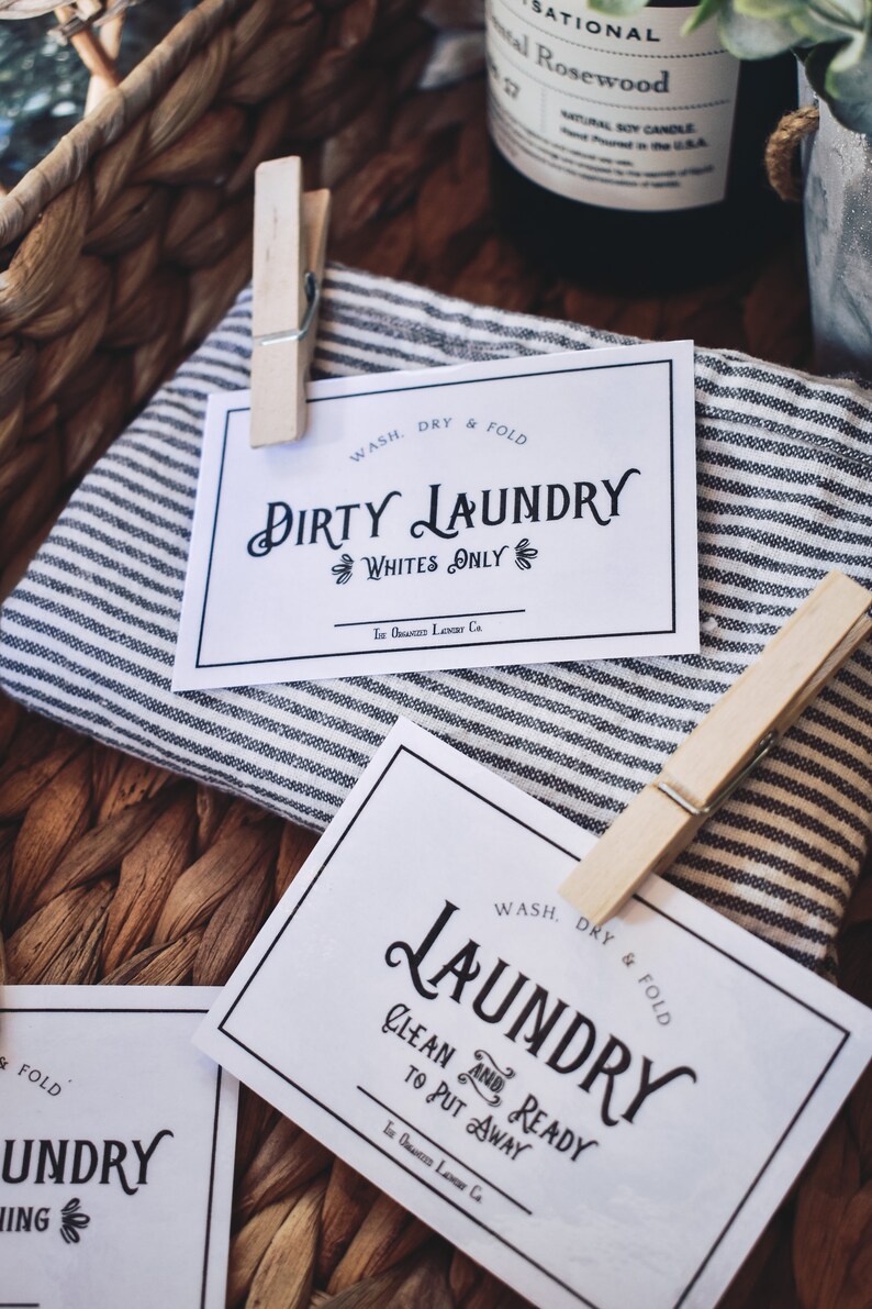 LAUNDRY LABELS- Dirty Laundry, Laundry Room, Diy Labels, Home ...