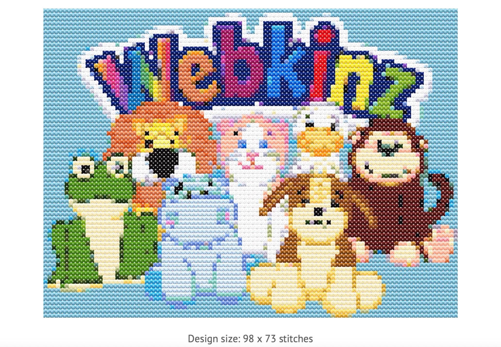 Webkinz Inspired Iconic Pets (icons) Cross-stitch Pattern Set, Three ...