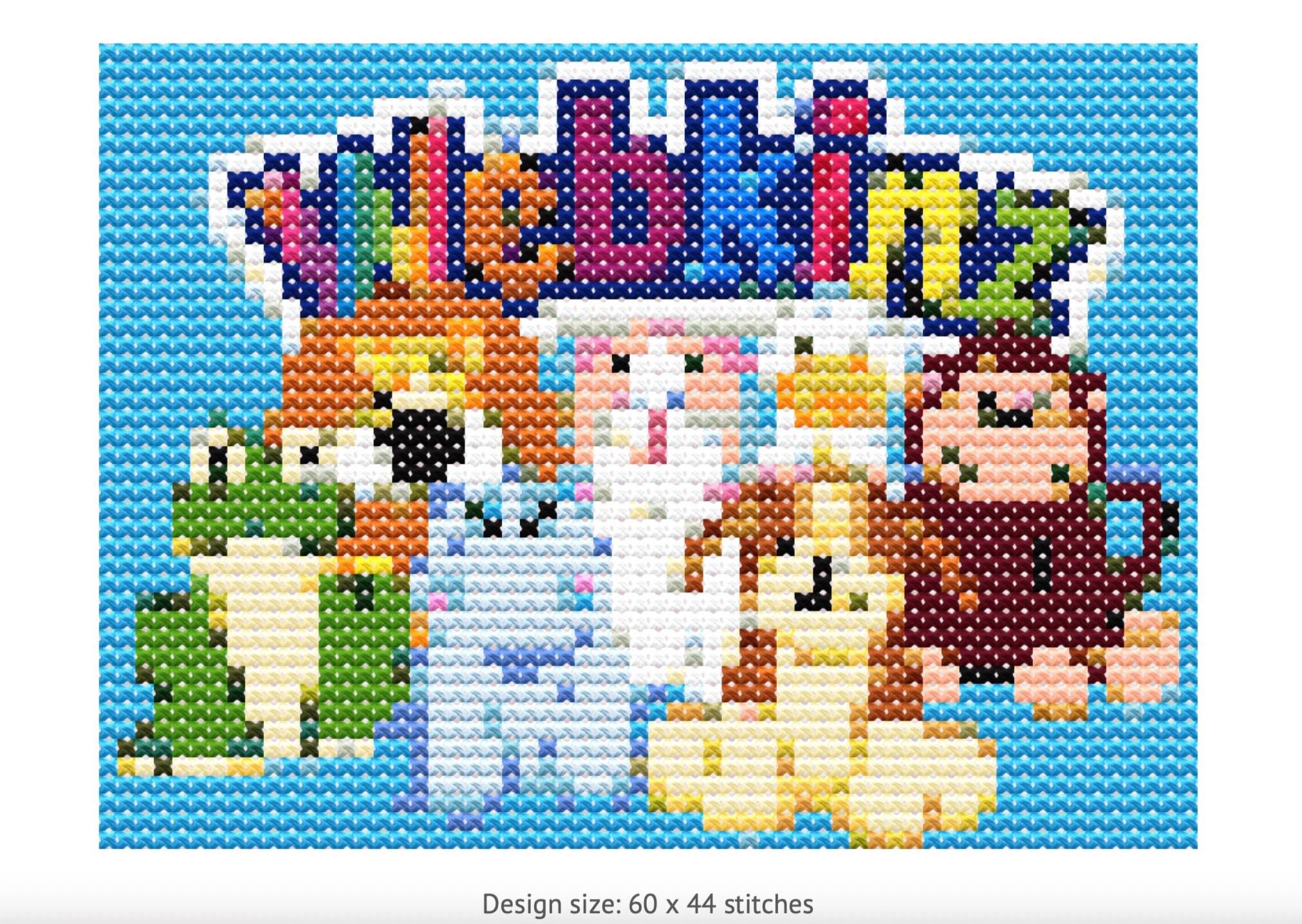 Webkinz Inspired Iconic Pets (icons) Cross-stitch Pattern Set, Three ...