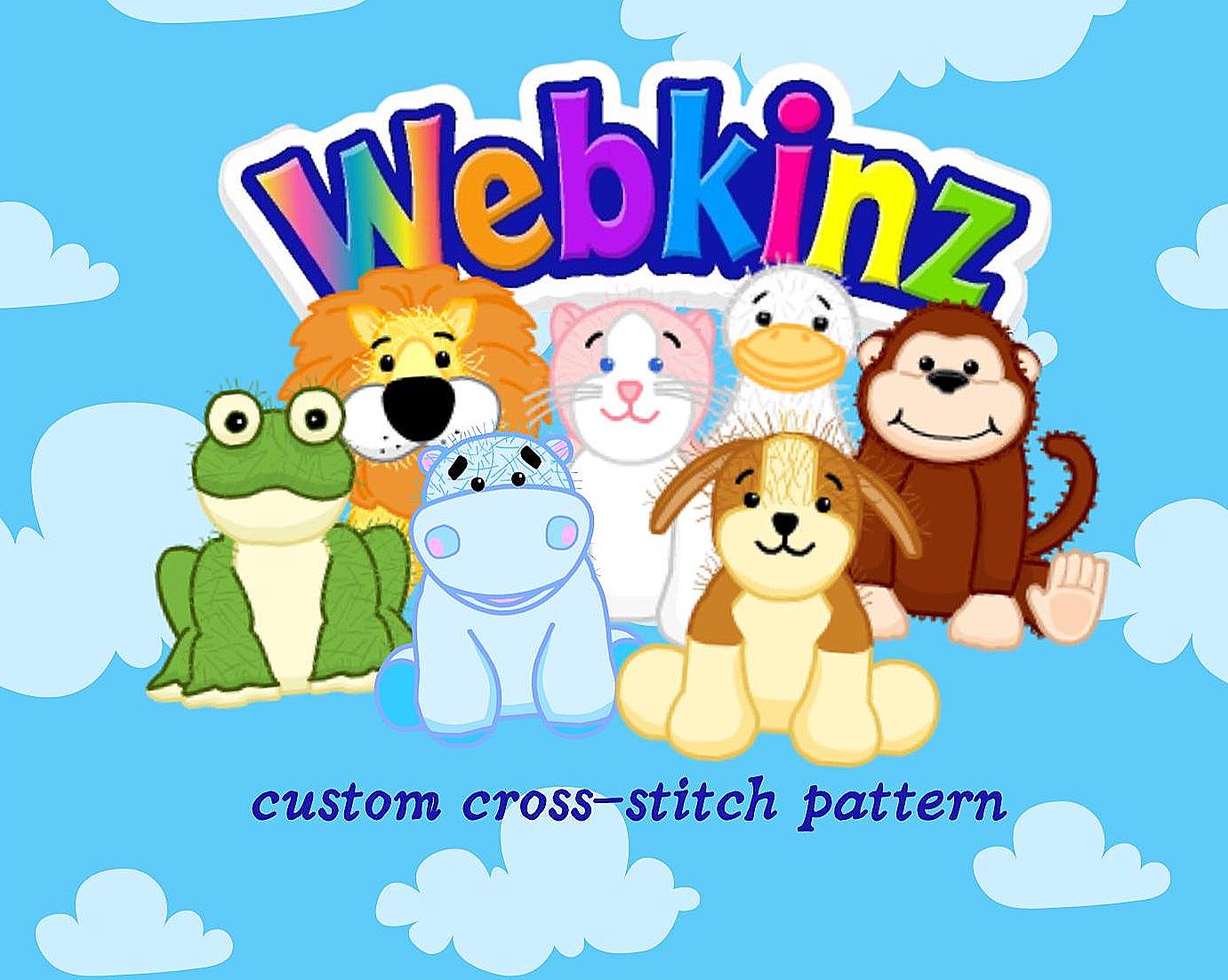 Webkinz Inspired Iconic Pets (icons) Cross-stitch Pattern Set, Three ...
