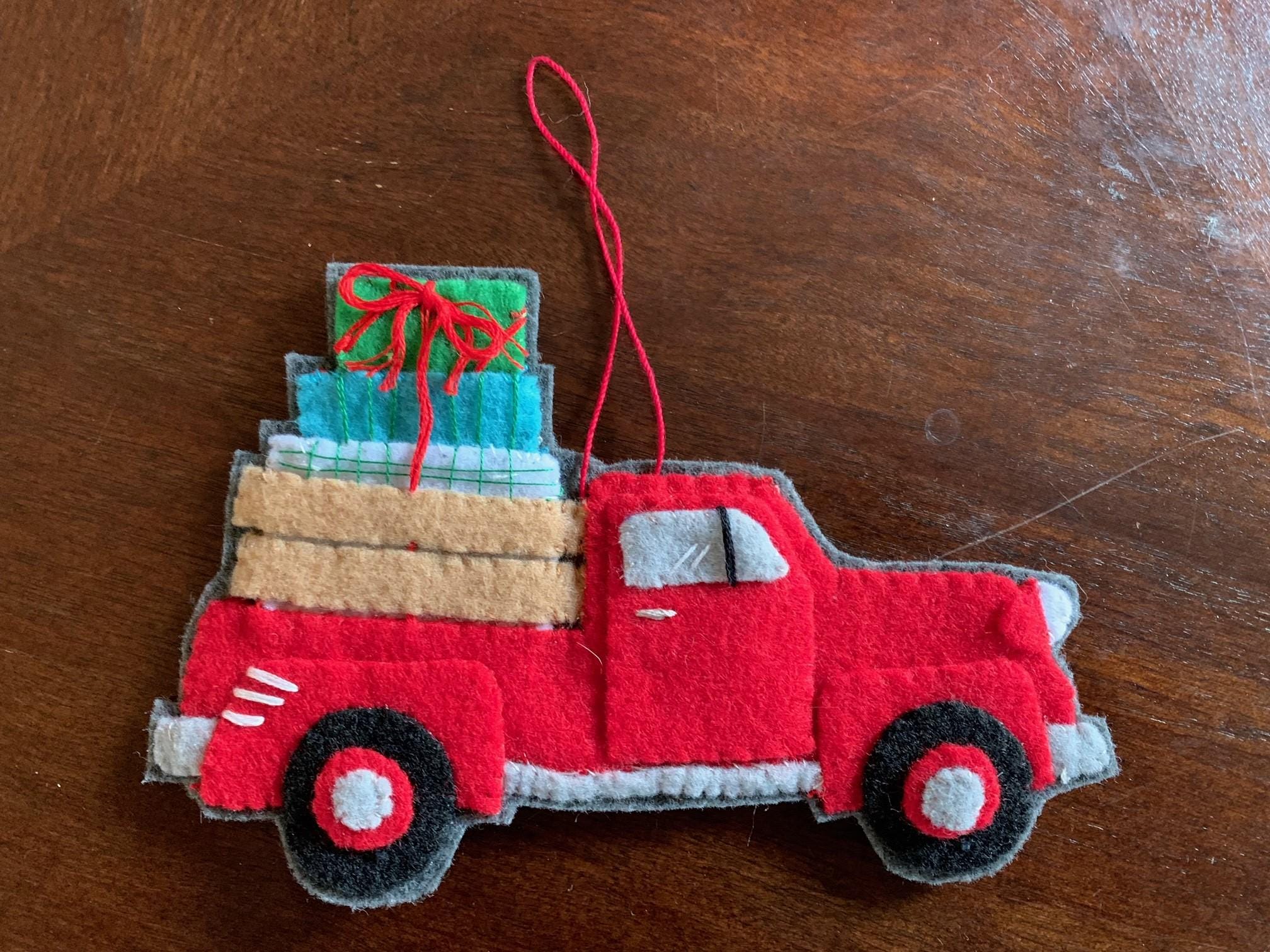 Vintage Felt Christmas Cars - Etsy