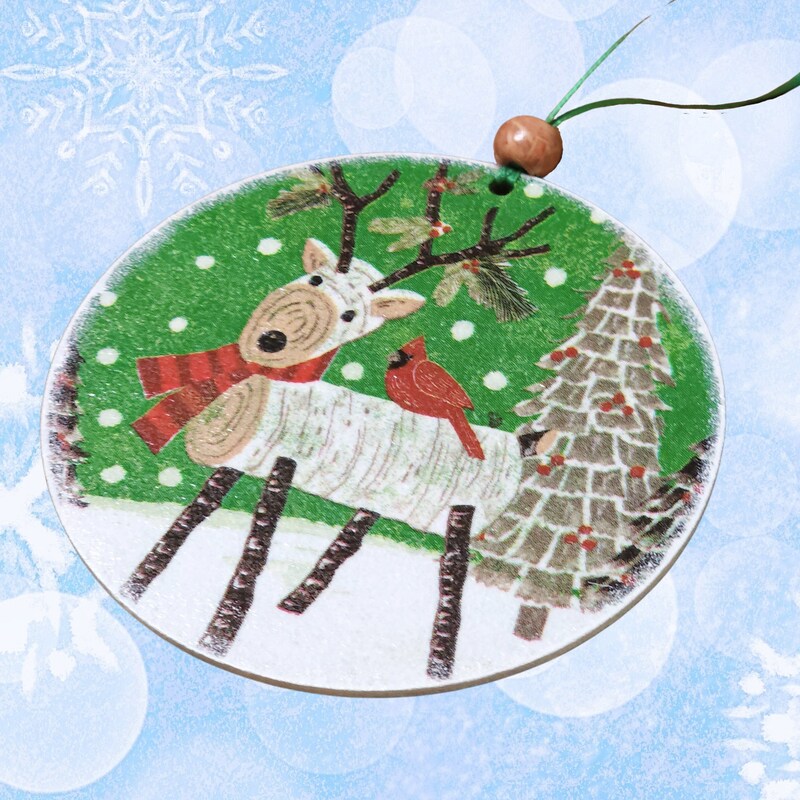 Nordic Wood Christmas Deer - Etsy