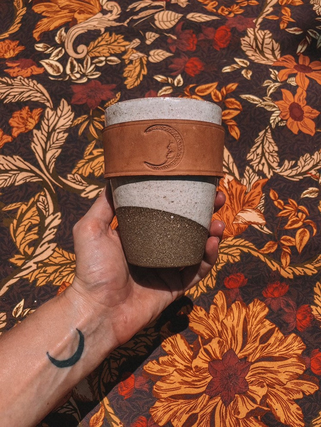 Crescent Moon Leather Band - Etsy