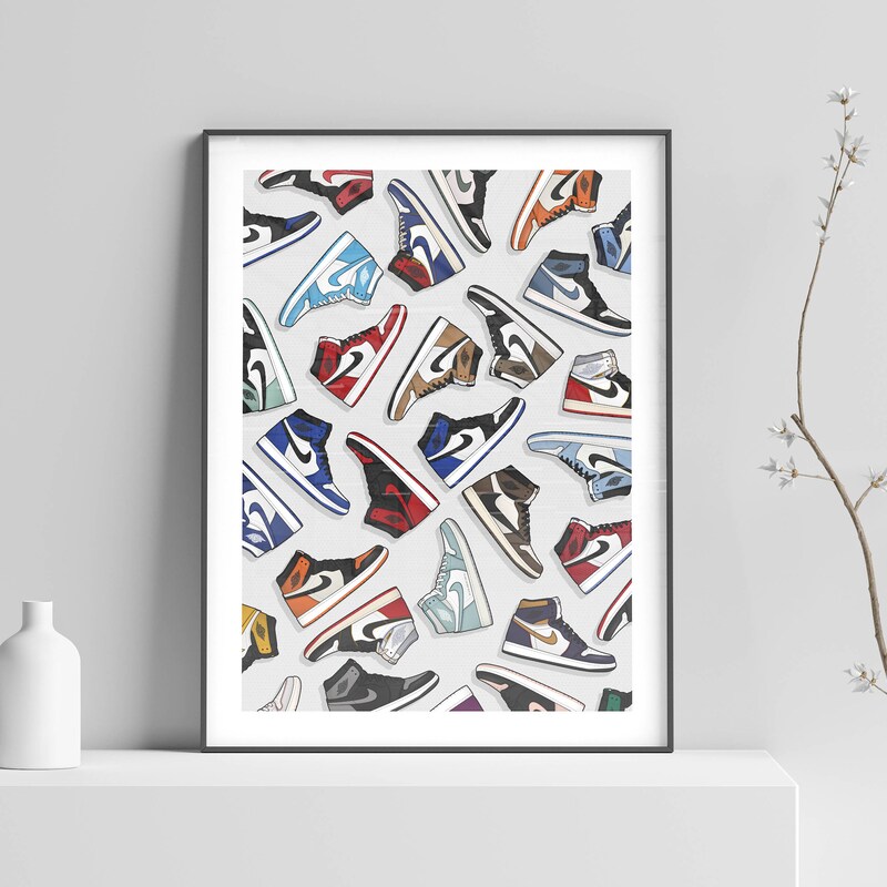 Air Jordan Art - Etsy