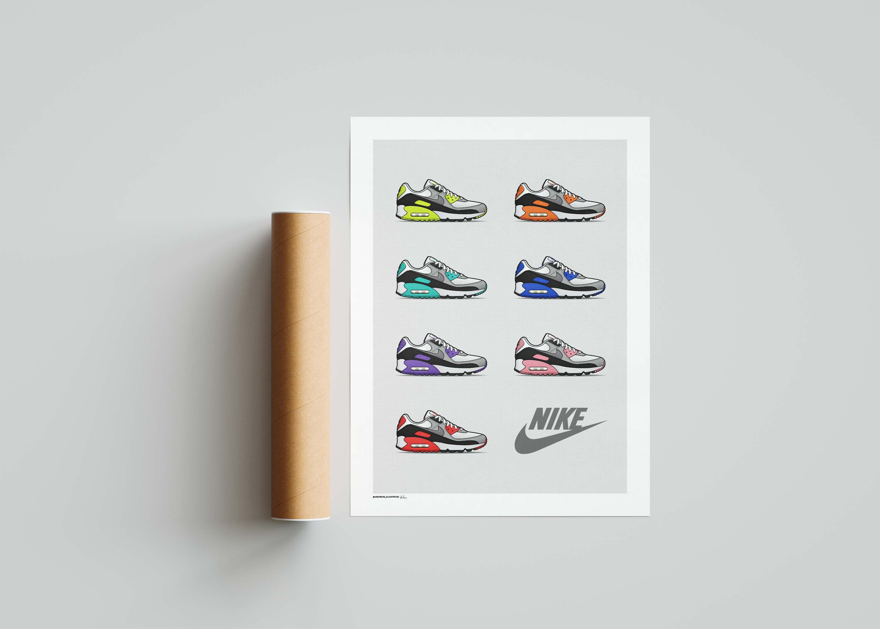 Nike Air Max 90 Collection Poster - Etsy