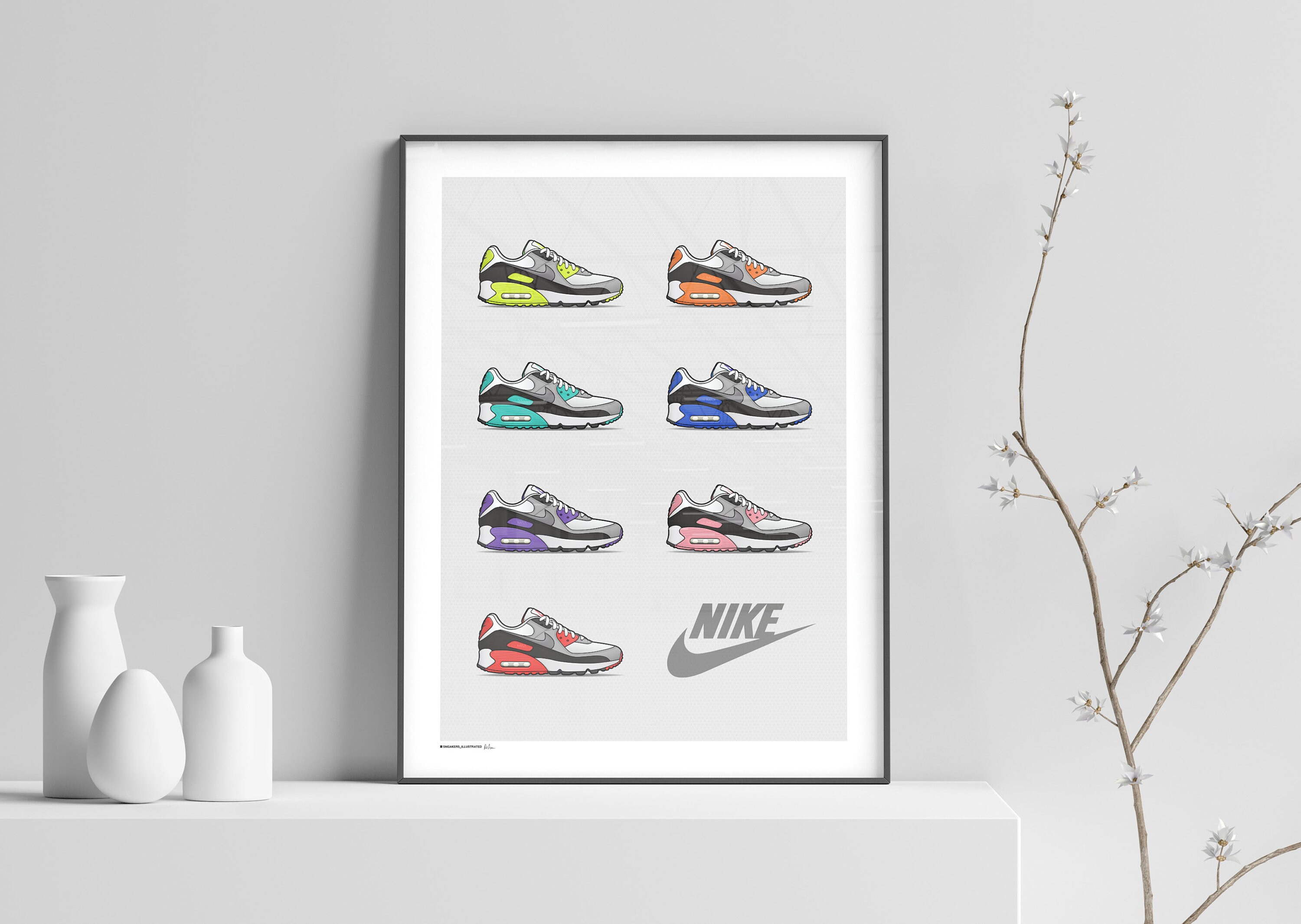 Nike Air Max 90 Collection Poster - Etsy