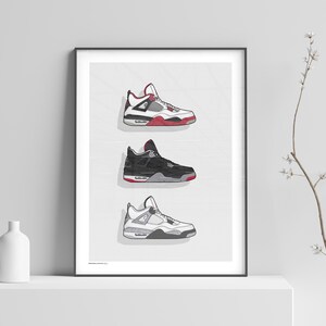 Air Jordan 4 'OG' Collection Poster - Etsy