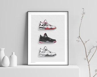 Jordan 4 Poster - Etsy