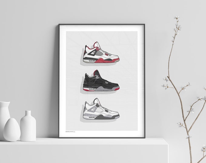 Air Jordan 4 'OG' Collection Poster - Etsy