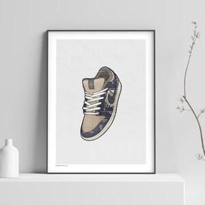 Nike Dunk SB Low 'travis Scott' Air Poster - Etsy