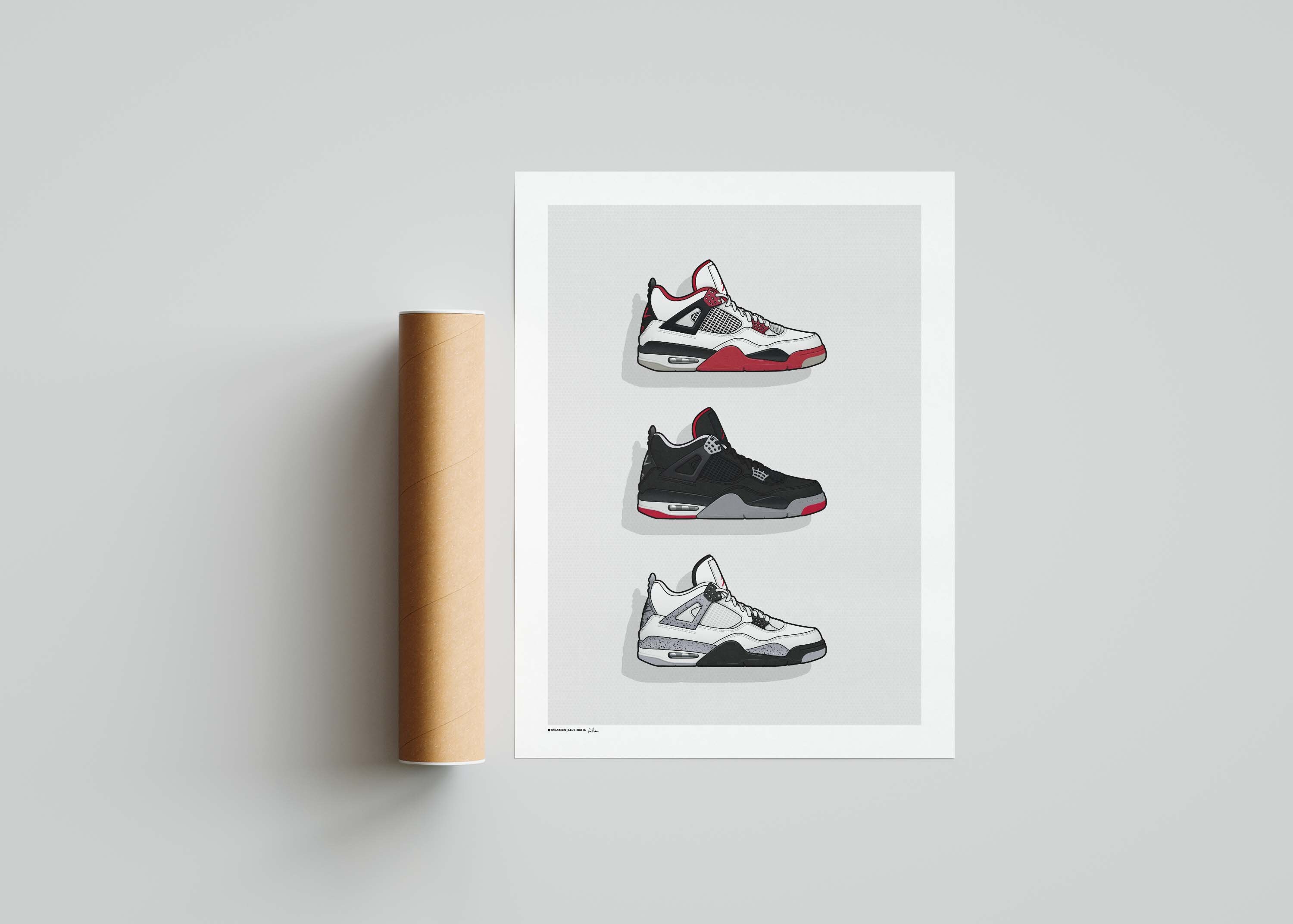 Air Jordan 4 'OG' Collection Poster - Etsy