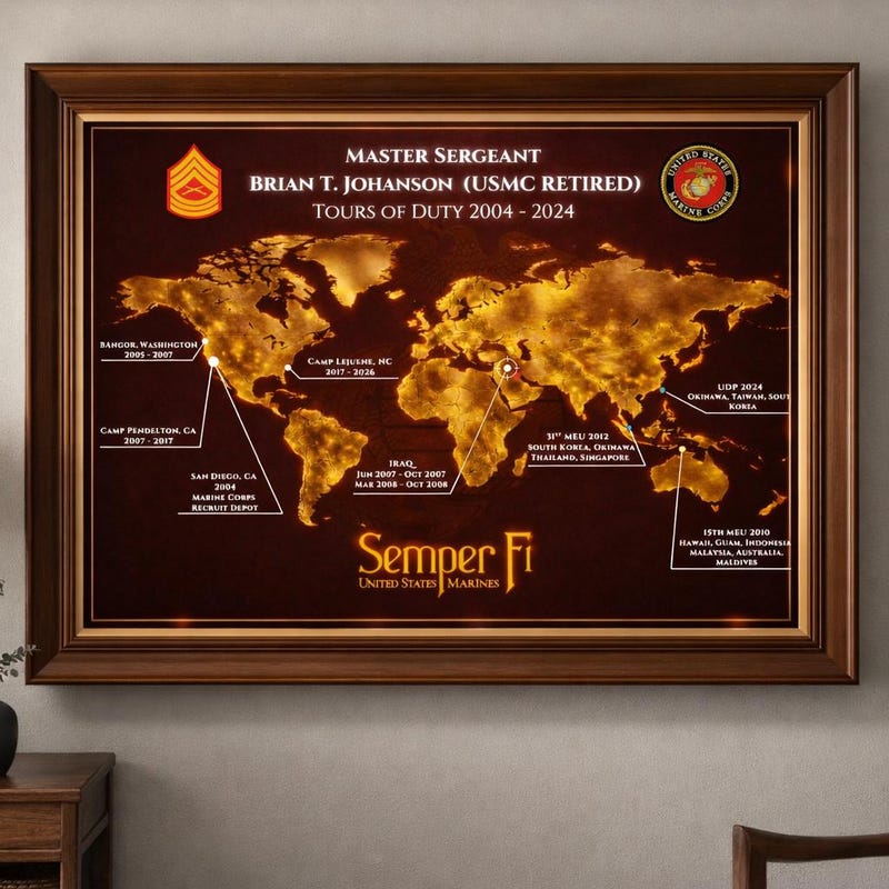 Usmc Plaques - Etsy