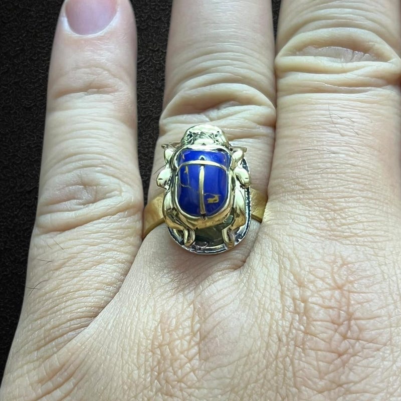 Scarab Ring - Etsy