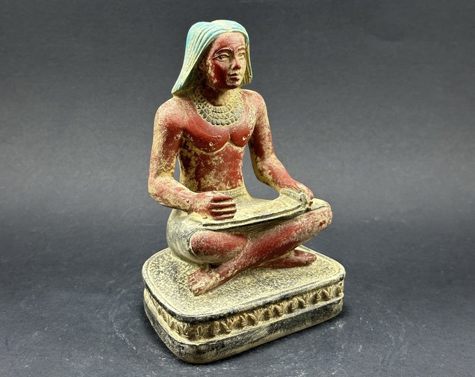 The Seated Scribe Ancient Egyptian Scribe Statue Timeless Wisdom the ...