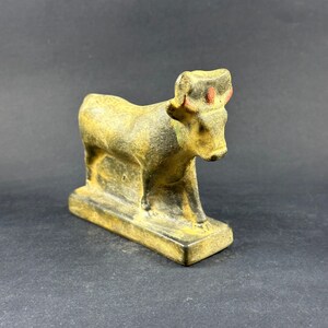 Egyptian Goddess Hathor, Hathor Face With Cow Shape. Hand Carved Hathor ...