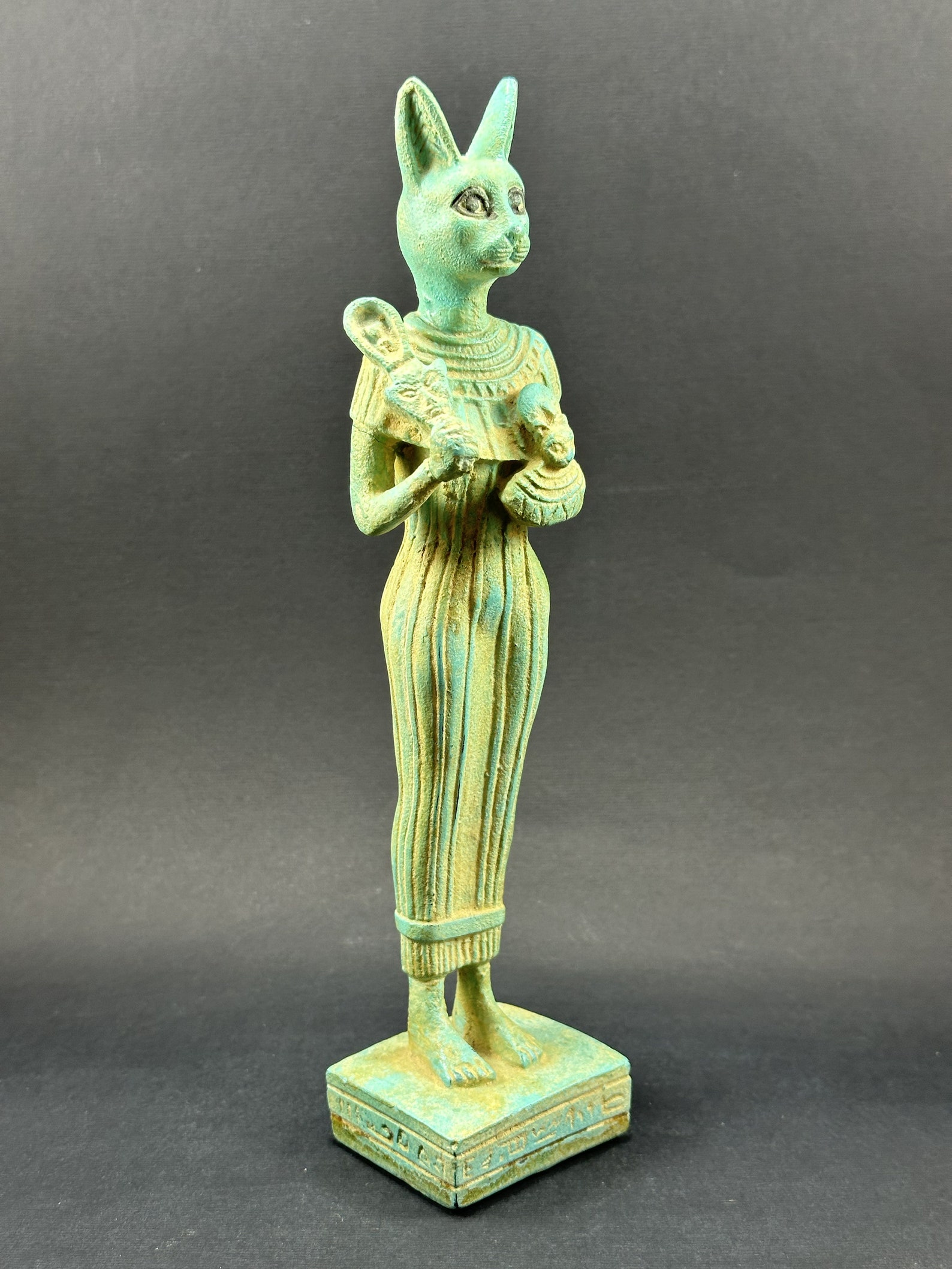 Egyptian Set of Bastet Statues Standing Bastet Statue Free - Etsy