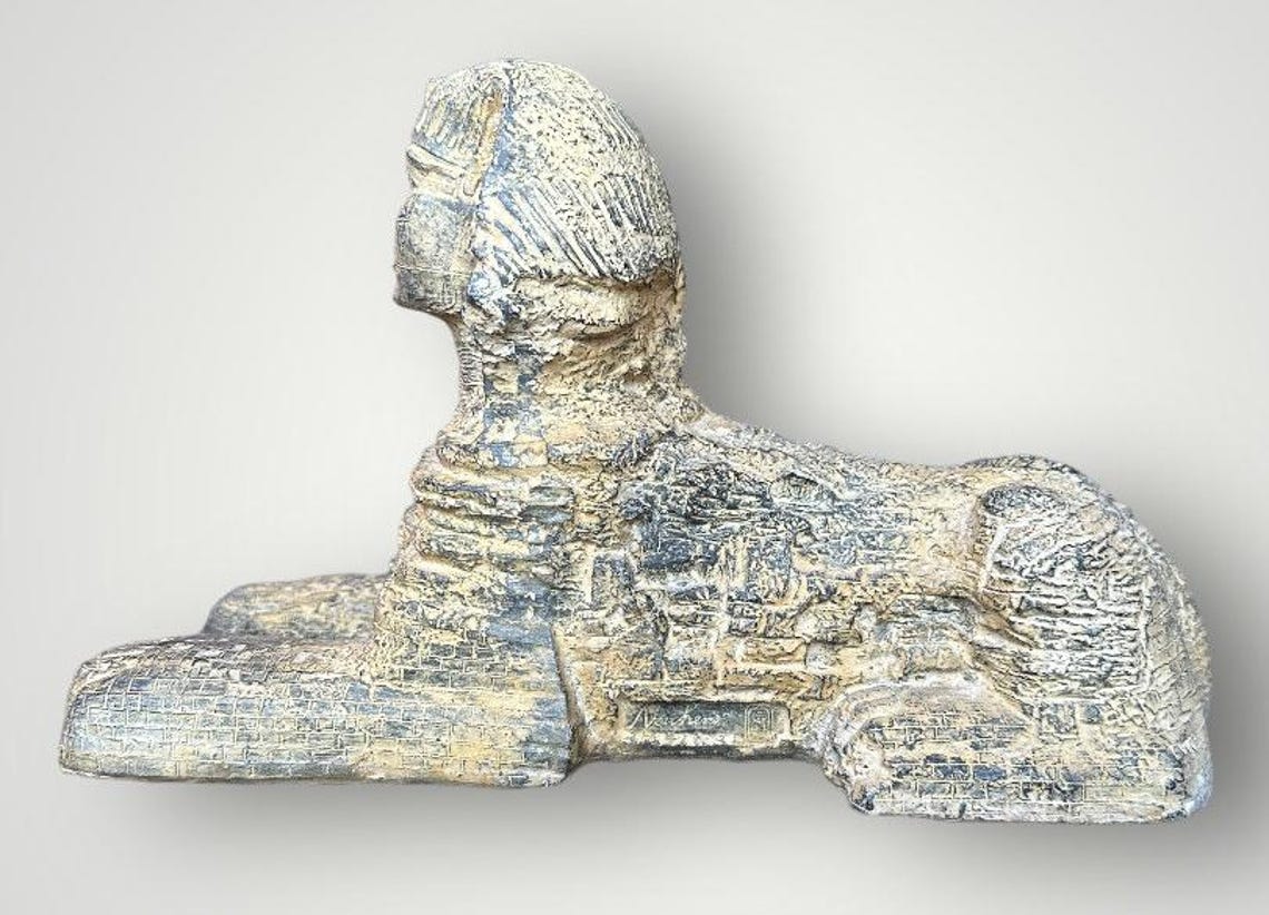 Unique Egyptian Sphinx Replica Statue Sphinx Statuette Sphinx of Giza ...
