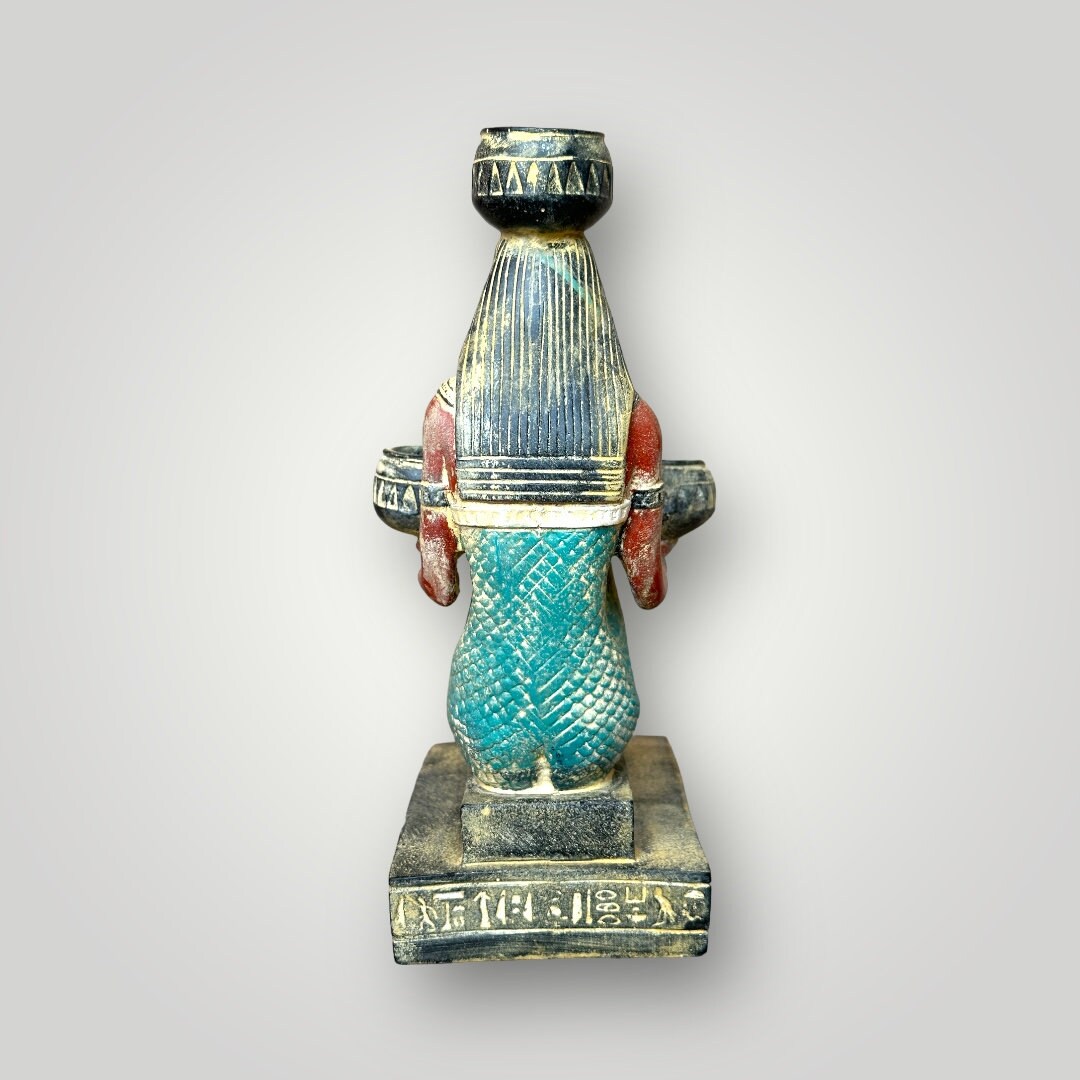 Horus Falcon God Candlestick Holder Egyptian Horus God Horus Statue ...