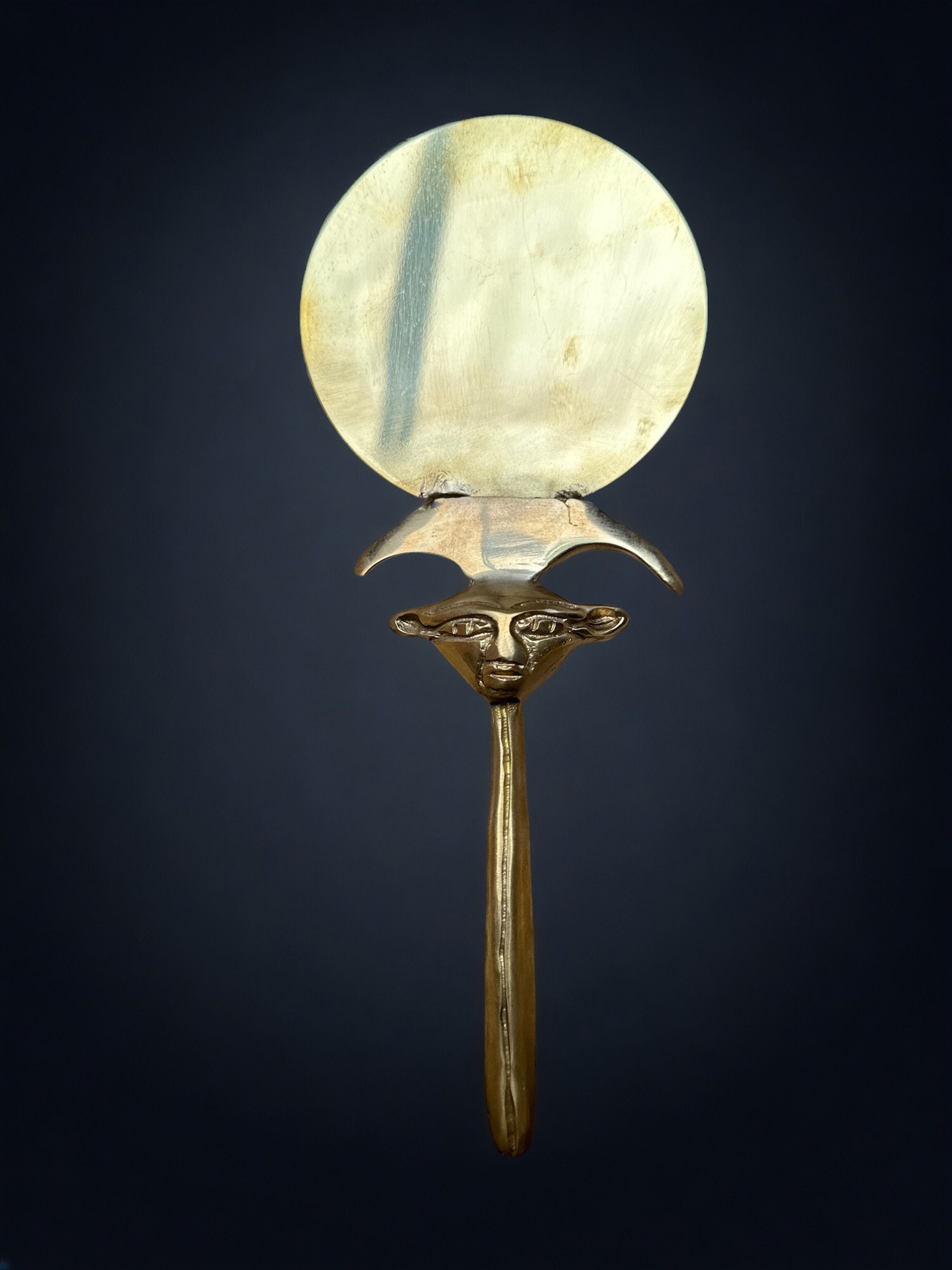 Goddess Hathor's Mirror, Hathor Emblem Mirror, Egyptian Jewelry ...